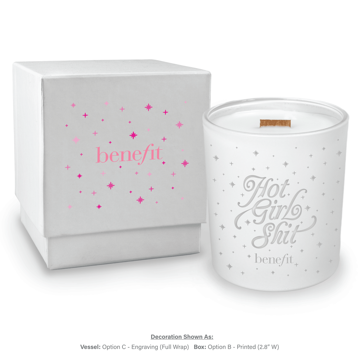 Custom Laser-Engraved White Candle – Luxury Logo Candle (MADE IN USA ...